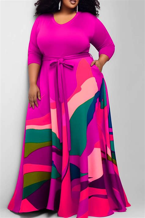 Plus Size Elegant Maxi Dress Xpluswear