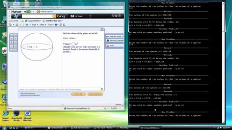 C Programming Volume Of A Sphere Calculator Youtube