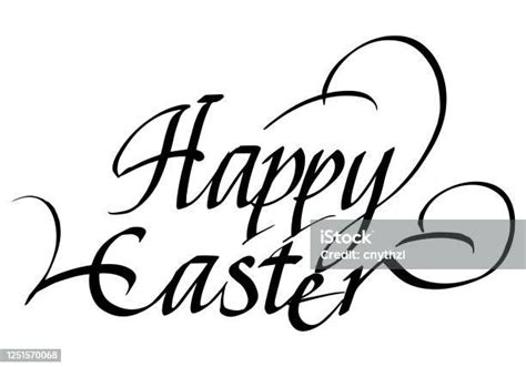 행복한 부활절 서문 비문 서예 문자 디자인 템플릿 인사말 카드 기프트 포스터 배너 등을 위한 크리에이티브 타이포그래피 0명에 대한 스톡 벡터 아트 및 기타 이미지 Istock