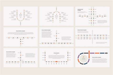Timeline Arrow Templates For Powerpoint Etsy