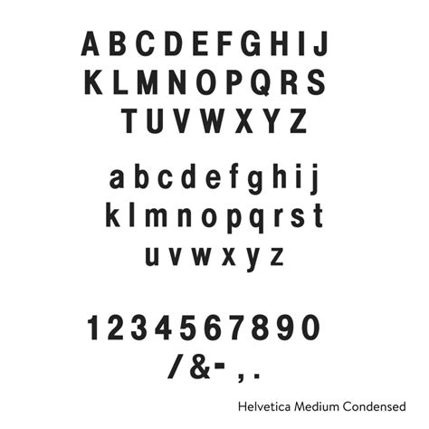 Helvetica Condensed Font