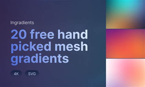 Ingradients 20 Free Mesh Gradients Figma