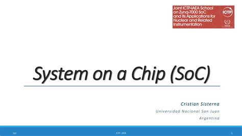Pdf System On A Chip Socindicoictpitevent7987session34