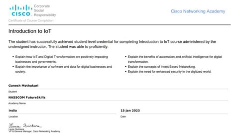 Ganesh Mothukuri On Linkedin Iot Ciscocertification Ibsbanglore
