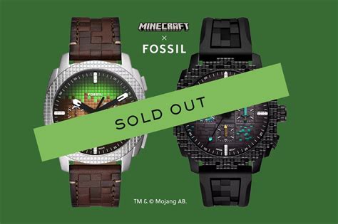 Fossil X Minecraft Merch Accessories And Ts Fossil