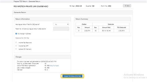 Generate TDS Return TDSMAN Online Ver 1 1 User Manual