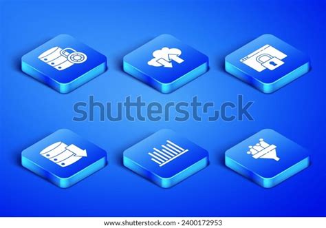 Set Sales Funnel Chart Server Security Stock Vector Royalty Free 2400172953 Shutterstock