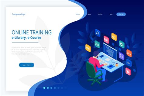 Isometric Developing Programming And Coding Vector Image