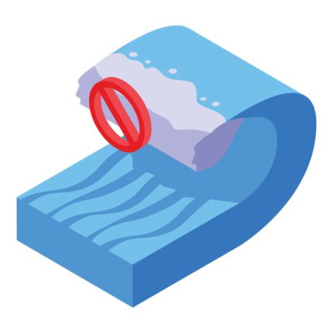 Tsunami Wave Icon Isometric Vector Sea Ocean 15871606 Vector Art At Vecteezy