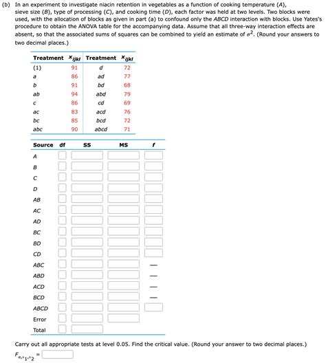 Solved A In A Experiment Suppose Two Blocks Are To Be Chegg Com
