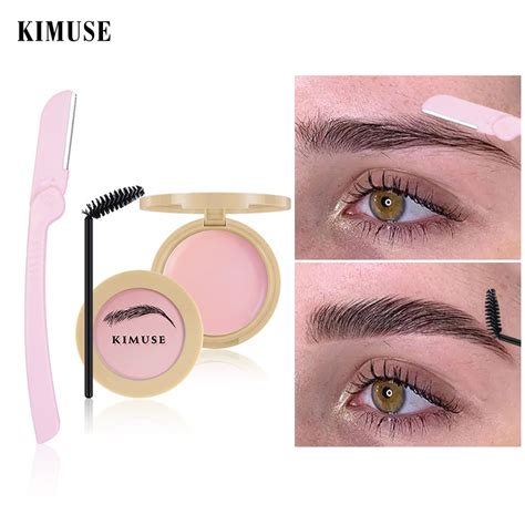 KIMUSE 3pcs Eyebrow Soap Set Waterproof Brow Sculpt Lift Brow Styling Soap Long Lasting Eyebrow