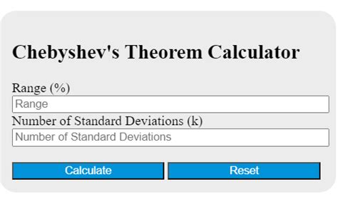 Chebyshevs Theorem Calculator Calculator Academy