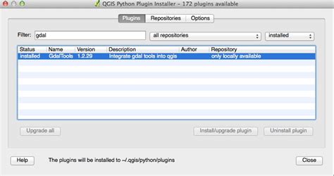 Fixing Broken Gdal Tools Plugin In Qgis Geographic Information