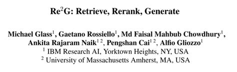 Naacl 2022re2g Retrieve Rerank Generate 知乎