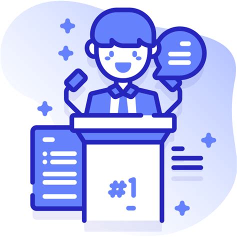 Speech Free People Icons