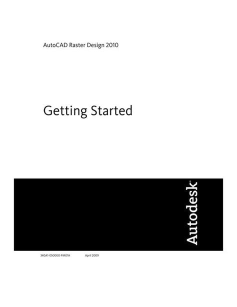 Autocad Raster Design 10 Getting Started Guide Anon Udocz
