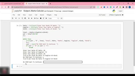 Easy To Design Python Program Calculator Only 6 Mintus Of Total Marks