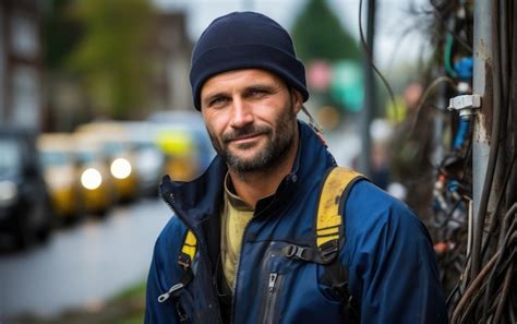 Premium Ai Image Portrait Of An Electrical Engineer Safety And Professionalism