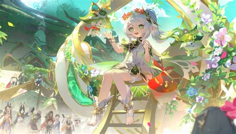 Scaramouche Aether Nahida Paimon Wanderer And More Genshin Impact Drawn By