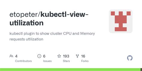 Github Etopeter Kubectl View Utilization Kubectl Plugin To Show Cluster Cpu And Memory