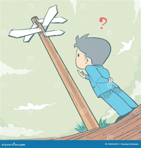 Business Man Choices Stock Vector Illustration Of Choosing