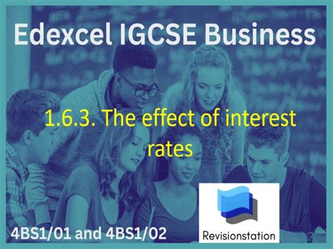 Pearson Edexcel International Gcse In Business 1 6 3 The Effect Of Interest Rates On Teaching