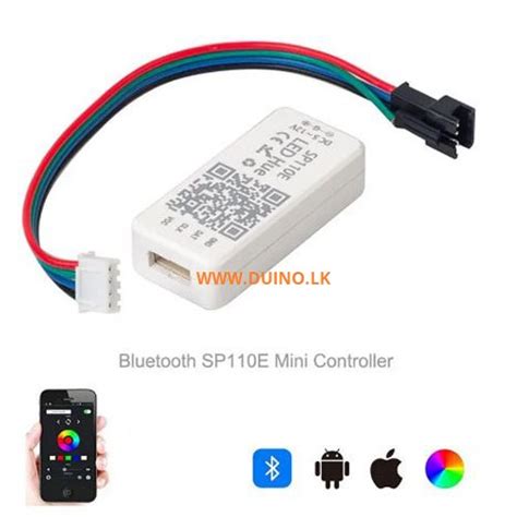 SP110E Bluetooth Pixel LED Controller For WS2811 WS2812B SK6812 1903 LED DC5 12V Duinolk The