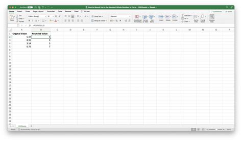 How To Round Up To The Nearest Whole Number In Excel 10XSheets