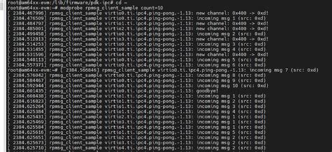 Am6442 Ipcrpmsgecholinuxrpmsg Cannot Be Used For Data Transfer Between R5f And M4f Cores In