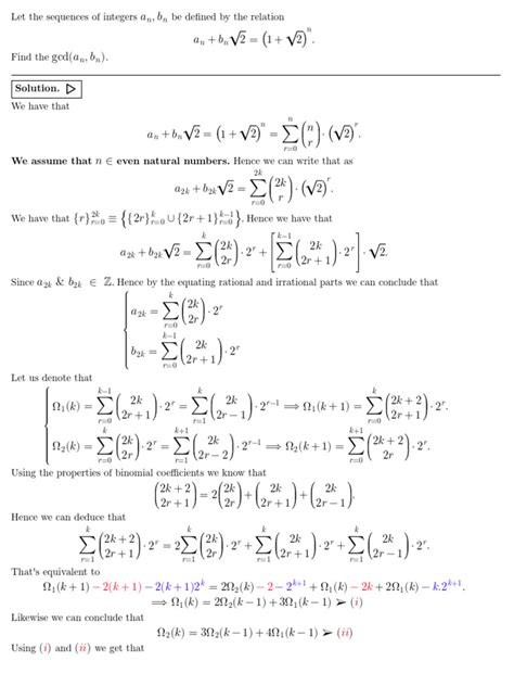 A Number Theory Problem Pdf Multiplication Arithmetic