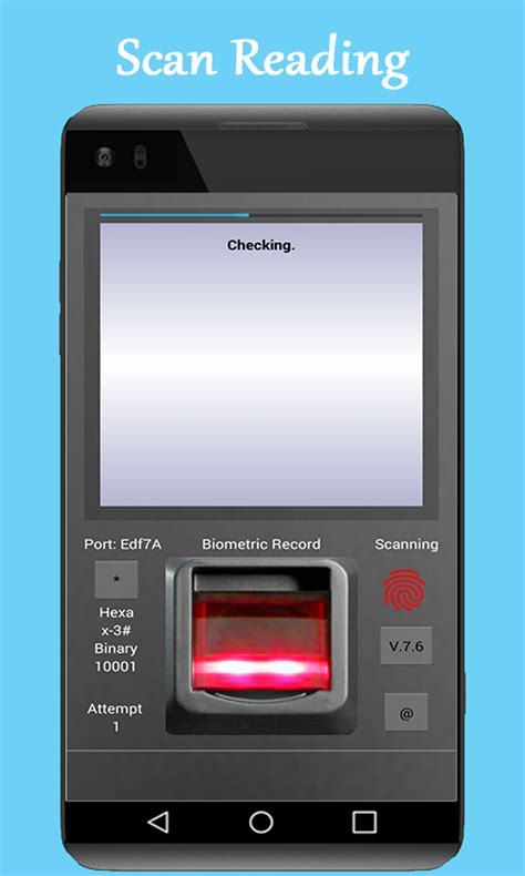 fingerprint scanner biometric recognition prank apk для android — Скачать