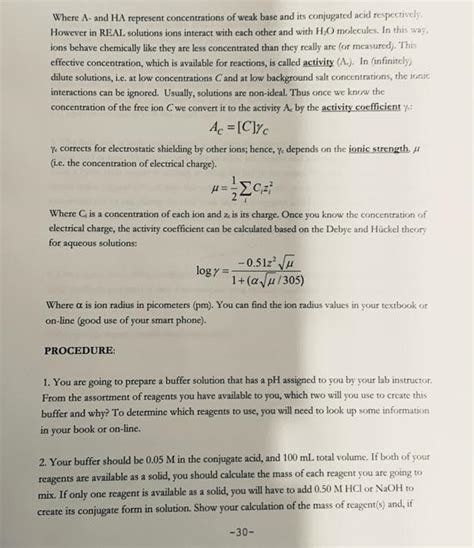 Solved For A Buffer Lab A Buffer With Ph 74 Was Prepared