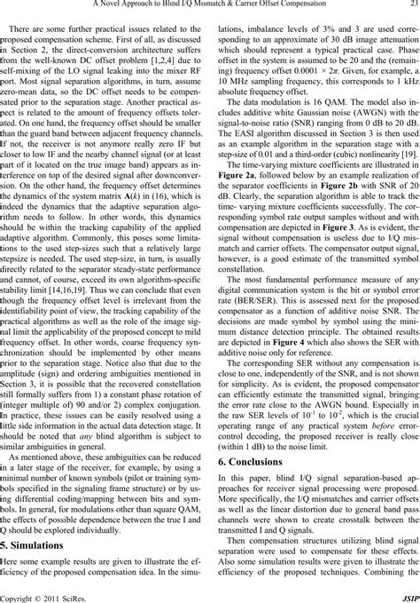 A Novel Approach To Blind I Q Mismatch And Carrier Offset Compensation