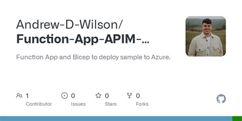 Github Andrew D Wilson Function App Apim Backend Function App And