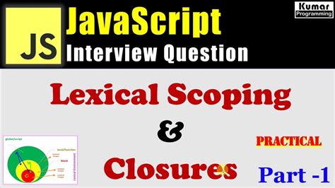 javascript interview question what is lexical scoping and closures in javascrpt part 1 youtube