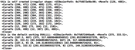 Ios How To Fit Custom Uibezierpath Into Nstextcontainer Stack Overflow