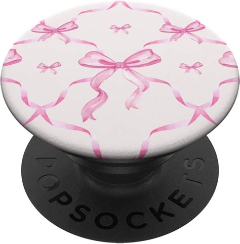 Pink Bow Aesthetic Cute Cherry Popsockets Standard Popgrip