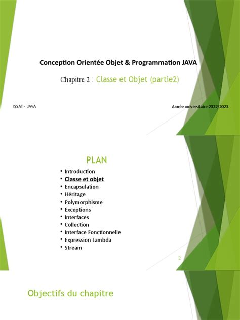 chapitre 2 classeetobjet p2 pdf classe informatique java