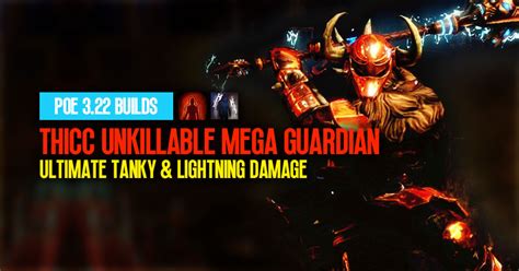 POE Thicc Unkillable Mega Guardian Build Ultimate Tanky Lightning Damage