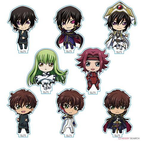 Code Geass Lelouch Of The Rebellion Acrylic Stand Collection Set Of 8