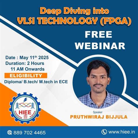 Fpga Vlsi Digitaldesign Webinar Hardwaredesign Rtl Hiee