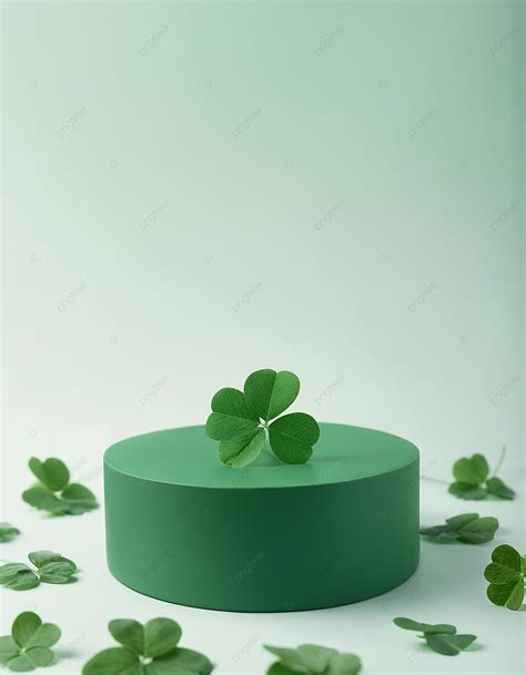 연단에 녹색 토끼풀 배경 배경 화면 및 일러스트 무료 다운로드 Pngtree