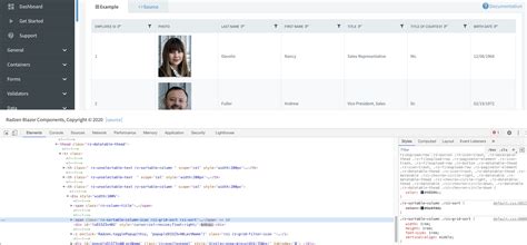Radzen Datagrid Headertemplate Blazor Server Radzen