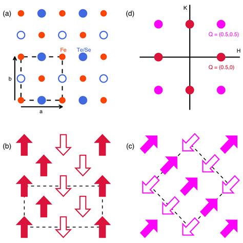 A Structure Of One Layer Of Fete1−xsex Fe Atoms Red Form A Square Download Scientific