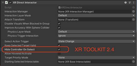 How Do I Hide The Xr Controller After The Player Grabs An Item Unity
