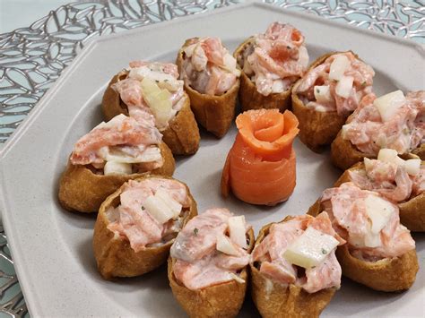 훈제연어 유부초밥 And 타르타르소스 만들기 사각유부초밥 도시락메뉴