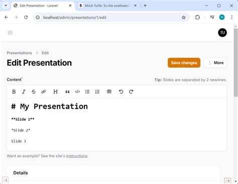【laravel11】simple slidesを使ってみた macocci7s blog