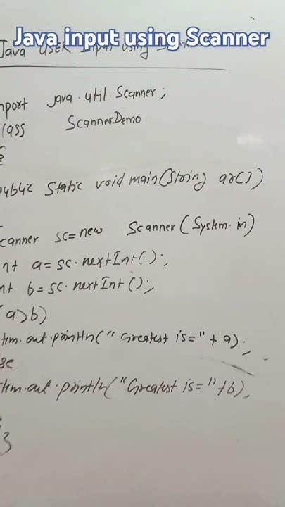 Java Input Using Scanner Java Javacoding Javaprogramming Inputs