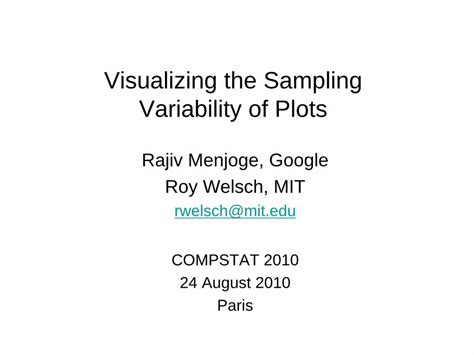 Pdf Visualizing The Sampling Variability Of Plots · Sample 1 Sample 5 Sample 7 Sample 8