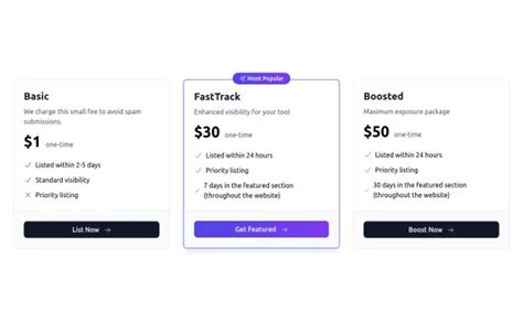 Pricing Plans Ui Tailwind Css Example